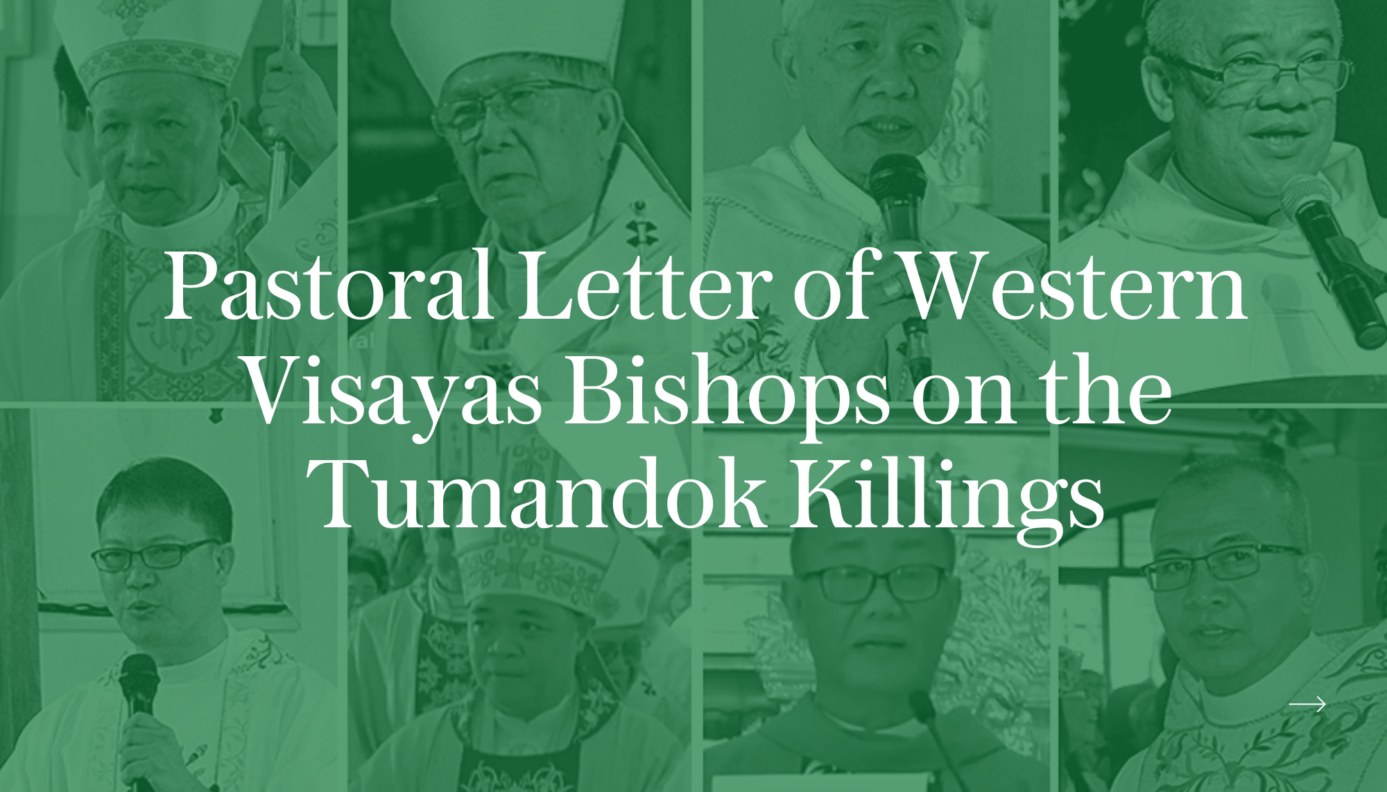 Pastoral letter of Western Visayas bishops on the Tumandok killings ...