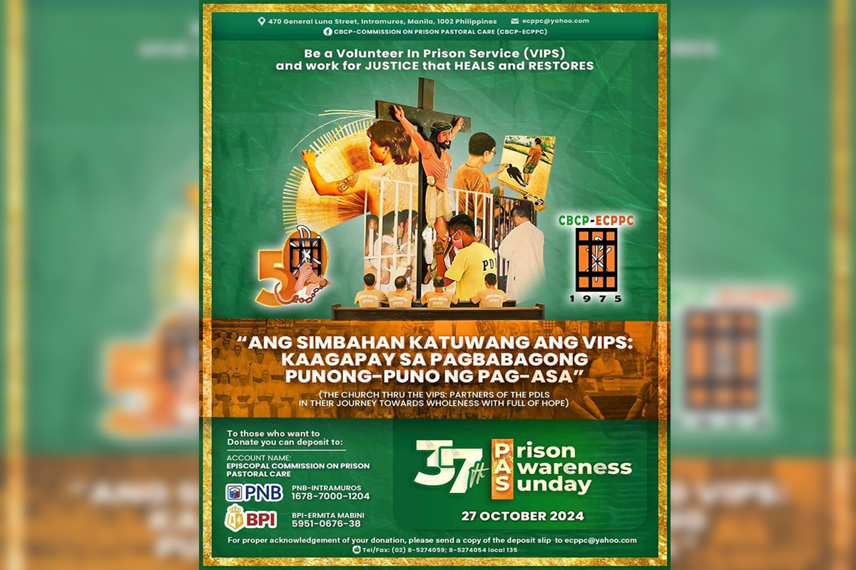 Message on Prison Awareness Sunday 2024 | CBCPNews