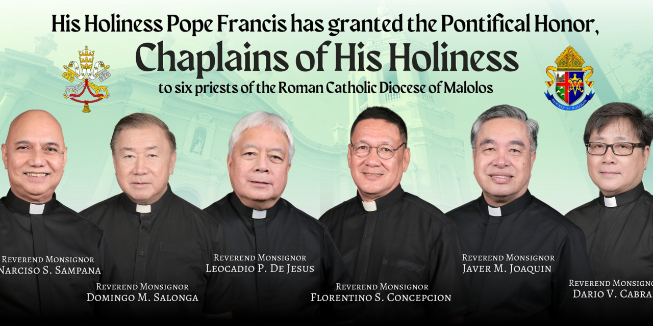 Pope Francis names 6 Bulacan priests as monsignors | CBCPNews