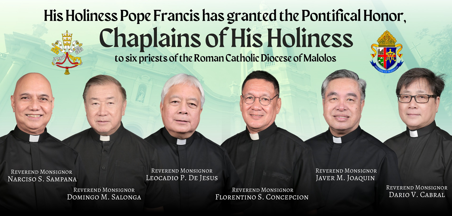 Pope Francis names 6 Bulacan priests as monsignors | CBCPNews