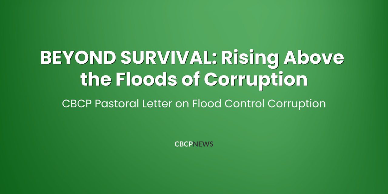 CBCP pastoral letter on flood control corruption | CBCPNews