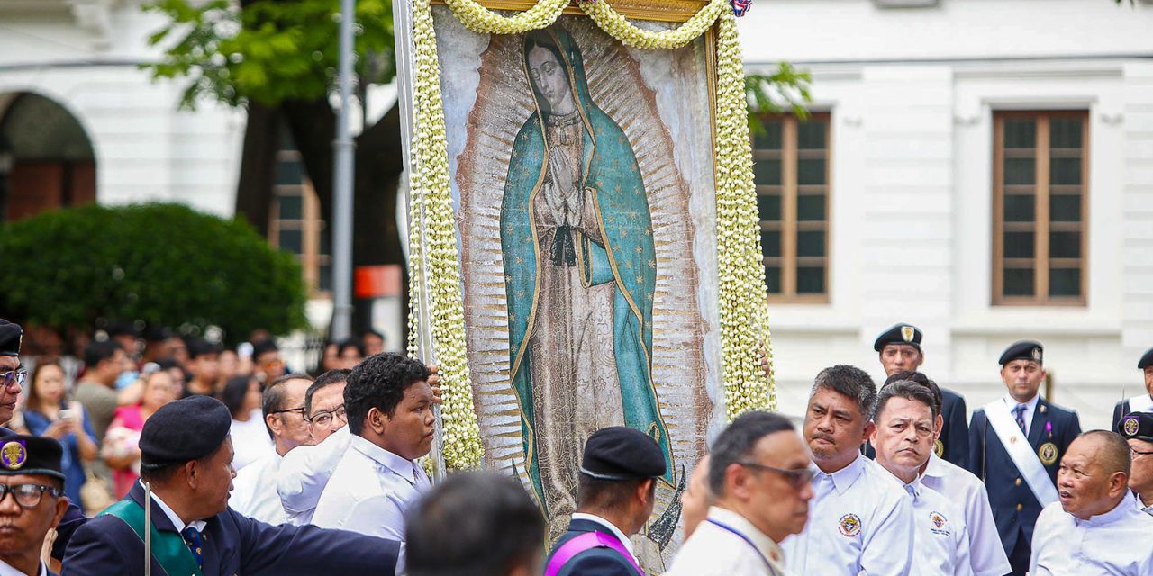 Guadalupe image starts Philippines pilgrimage; Marcos leads ...